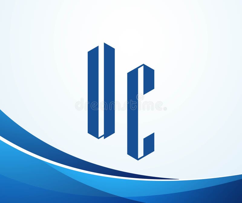 UC Alphabet Letter Logo Design Template Elements Stock Vector ...