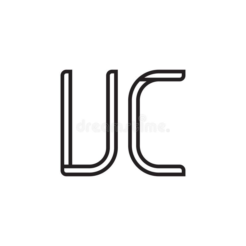 Uc Initial Letter Vector Logo Icon Stock Vector - Illustration of ...