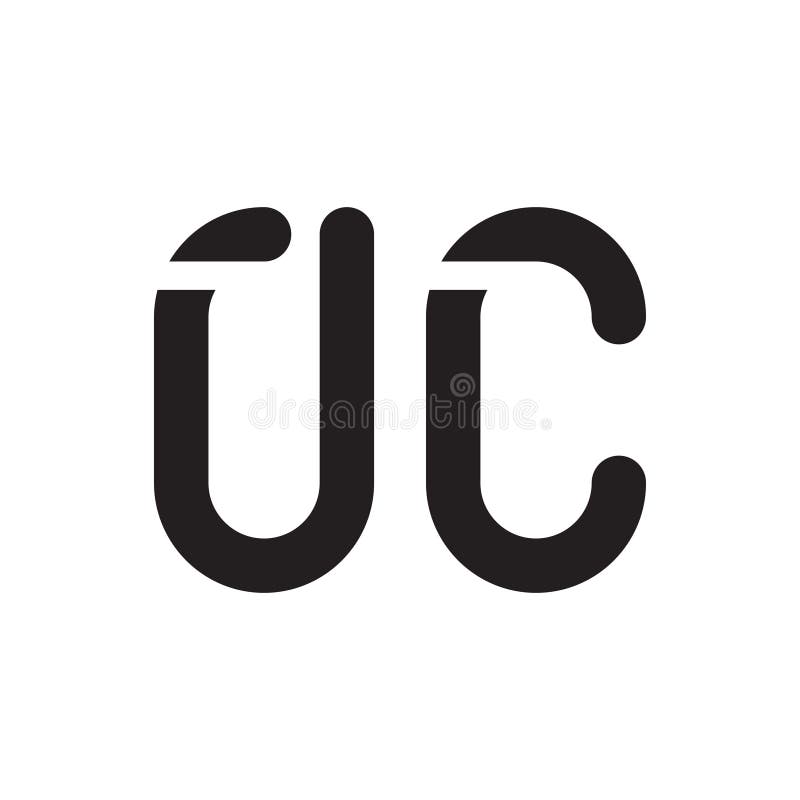Uc Initial Letter Vector Logo Icon Stock Vector - Illustration of ...