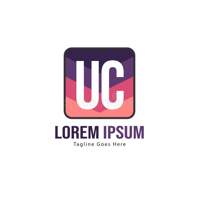 UC Letter Logo Design. Creative Modern UC Letters Icon Illustration ...