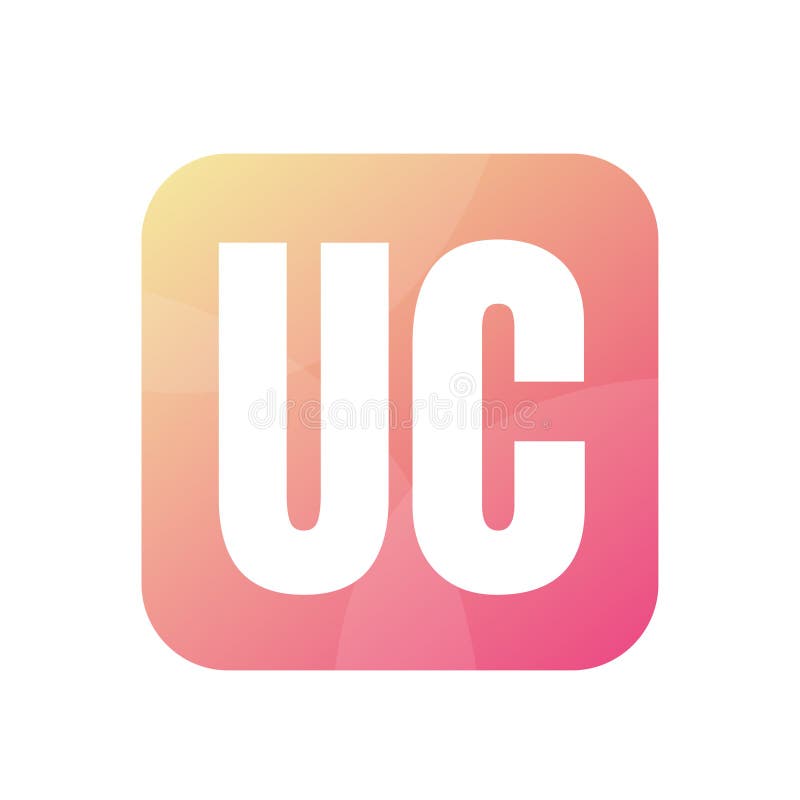 UC Letter Logo Design with Simple Style Stock Vector - Illustration of ...