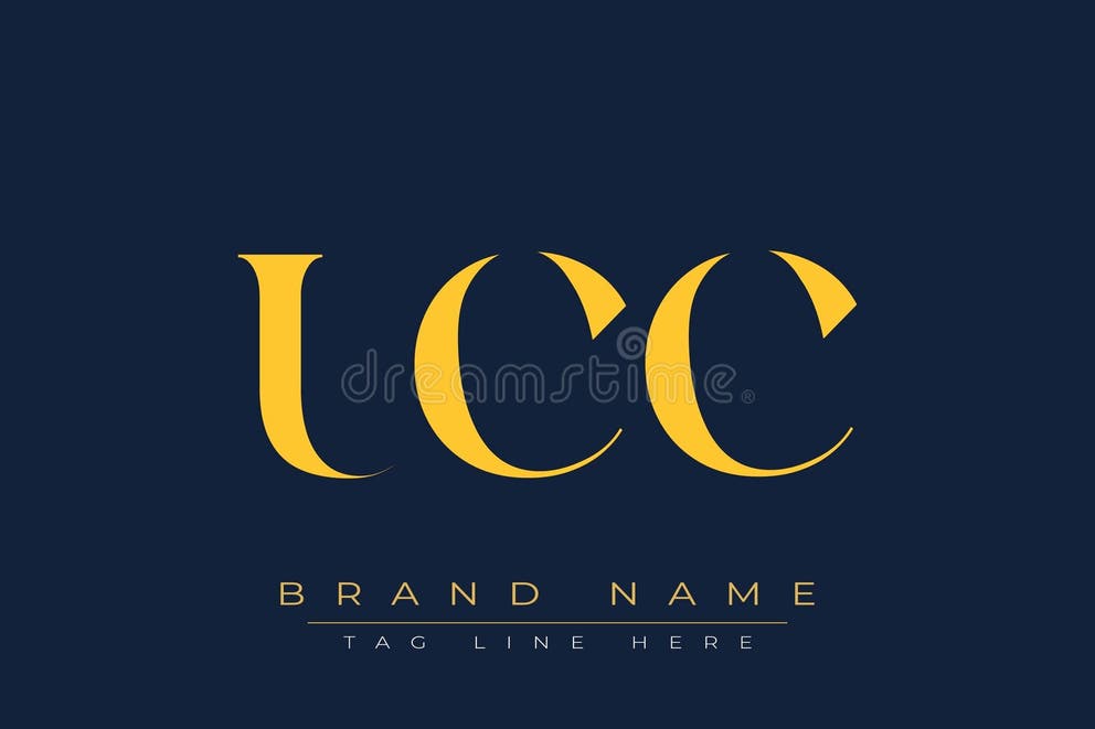 UCC Abstract Letter Logo Design Stock Vector - Illustration of concept ...