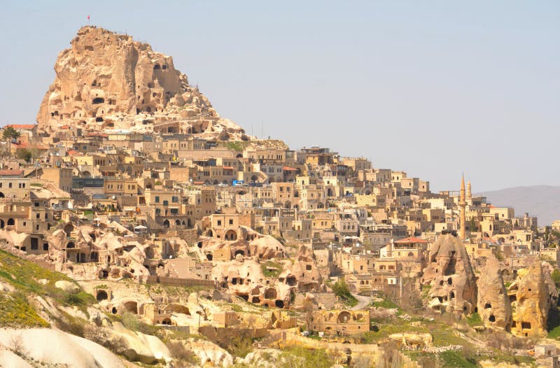 Uchisar Castle in Cappadocia - Nevsehir, Turkey Stock Photo - Image of ...
