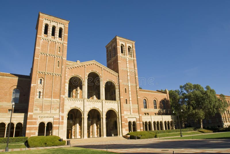 UCLA Royce Hall editorial stock image. Image of trees - 7614734