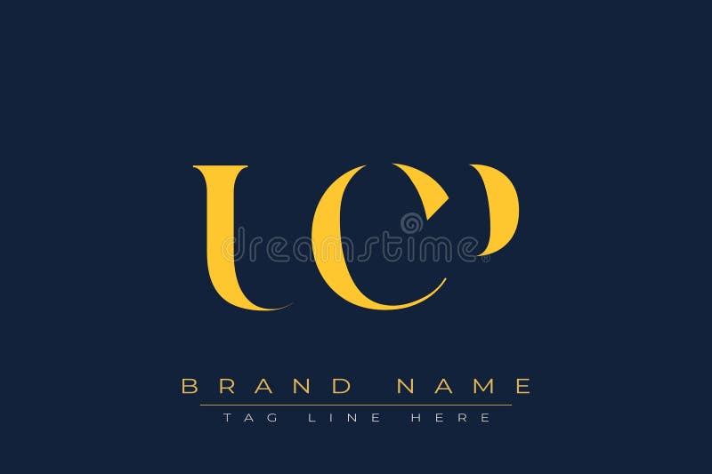 UCP Abstract Letter Logo Design Stock Vector - Illustration of alphabet ...