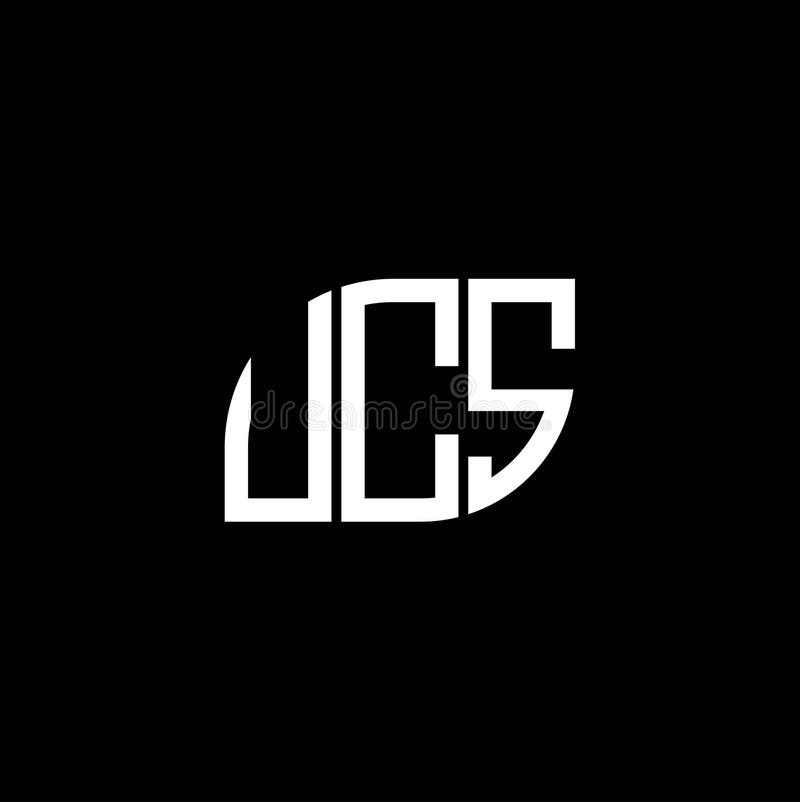 UCS Letter Logo Design on Black Background. UCS Creative Initials ...