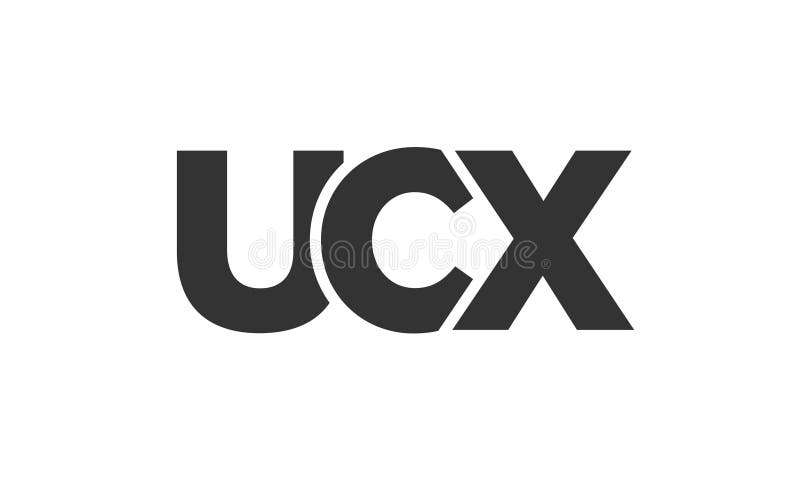 UCX Logo Design Template with Strong and Modern Bold Text. Initial ...