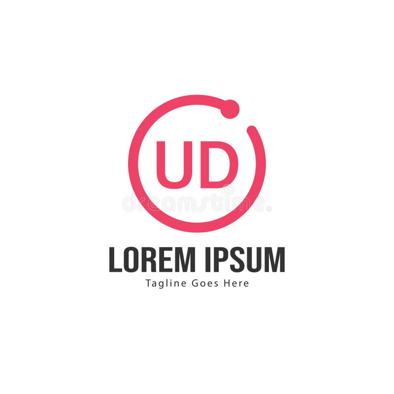 UD Letter Logo Design. Creative Modern UD Letters Icon Illustration ...