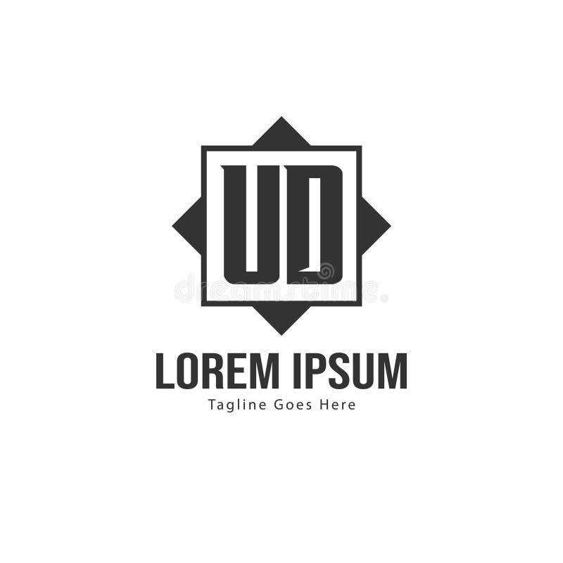 UD Letter Logo Design. Creative Modern UD Letters Icon Illustration ...