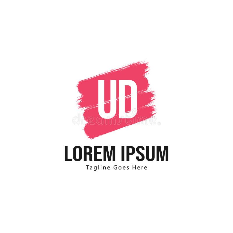 UD Letter Logo Design. Creative Modern UD Letters Icon Illustration ...