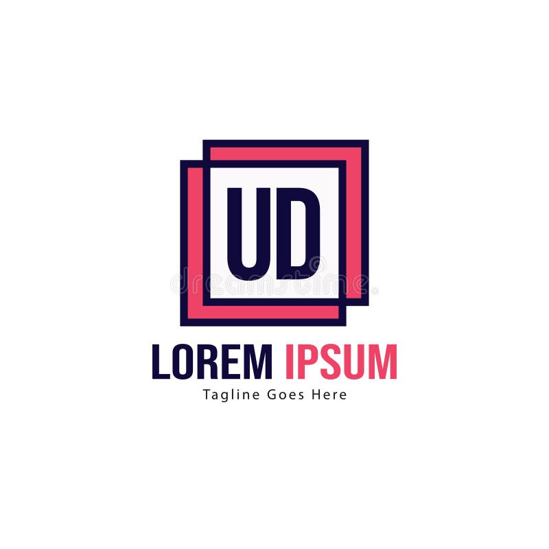 UD Letter Logo Design. Creative Modern UD Letters Icon Illustration ...
