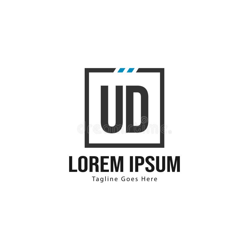 UD Letter Logo Design. Creative Modern UD Letters Icon Illustration ...