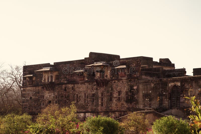 Fortified House of a Rich Farmer Stock Photo - Image of blue, church ...