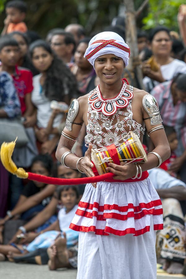 A Udekki Player Performs during the Day Perahera. Editorial Photography ...