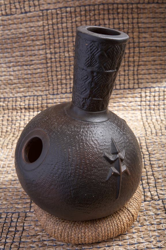 Udo drum from Africa stock image. Image of rope, sound - 4954275
