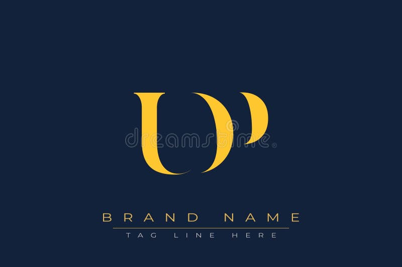 UDP Abstract Letter Logo Design Stock Vector - Illustration of icon ...