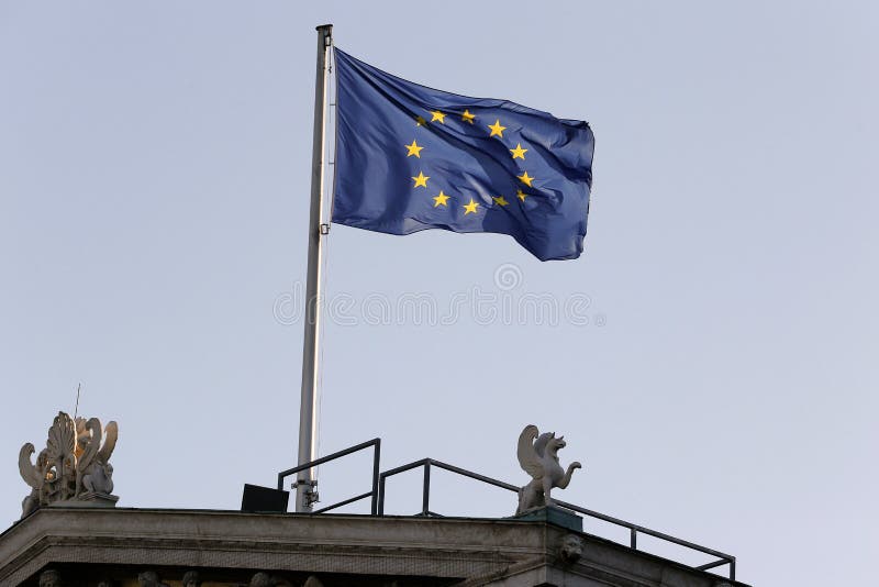 Ue flag stock image. Image of white, union, yellow, star - 95692103