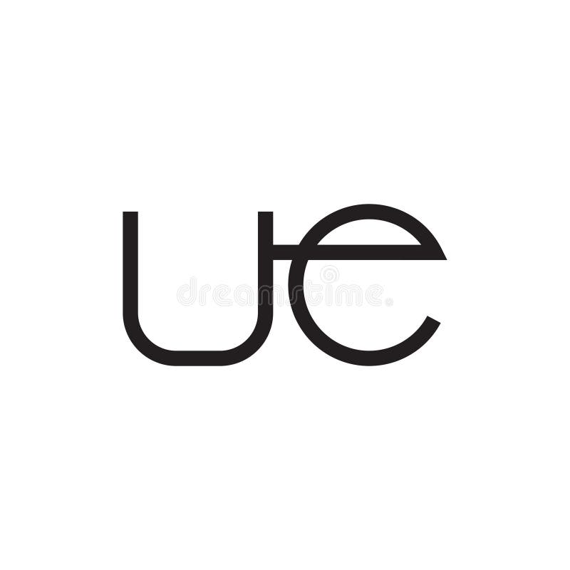 Ue Initial Letter Vector Logo Icon Stock Vector - Illustration of ...