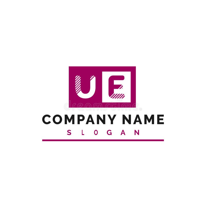 UE Logo Design. UE Letter Logo Vector Illustration - Vector Stock ...