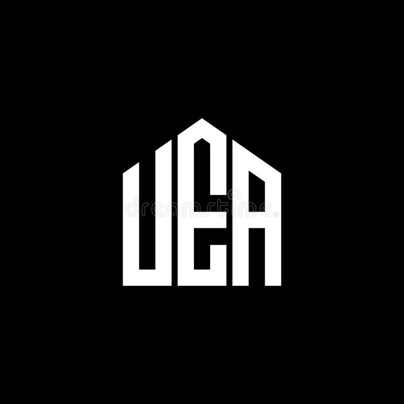 UEA Letter Logo Design on BLACK Background. UEA Creative Initials ...