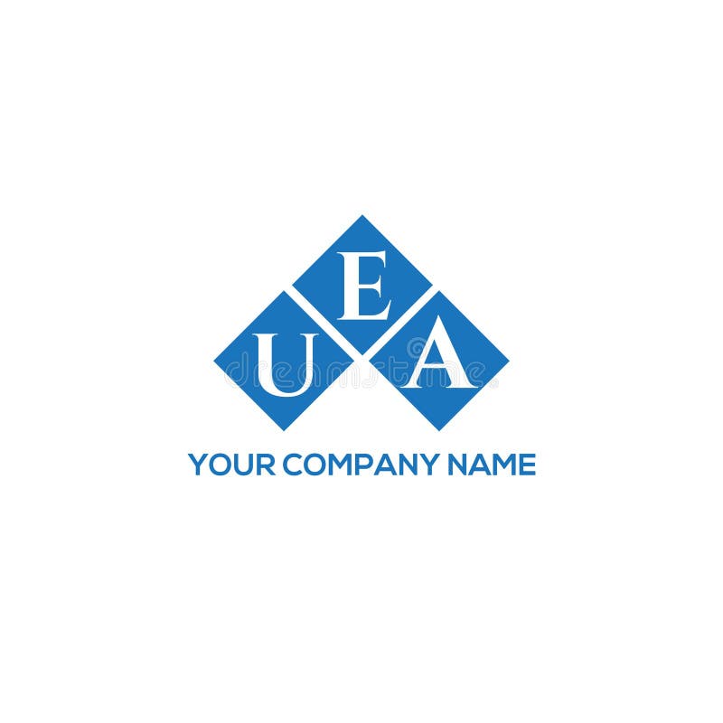 UEA Letter Logo Design on BLACK Background. UEA Creative Initials ...