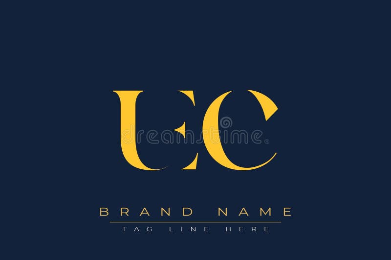 UEC Abstract Letter Logo Design Stock Vector - Illustration of modern ...