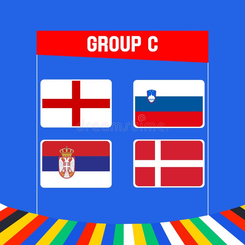 UEFA Euro 2024 group c stock image. Illustration of concept - 315864965