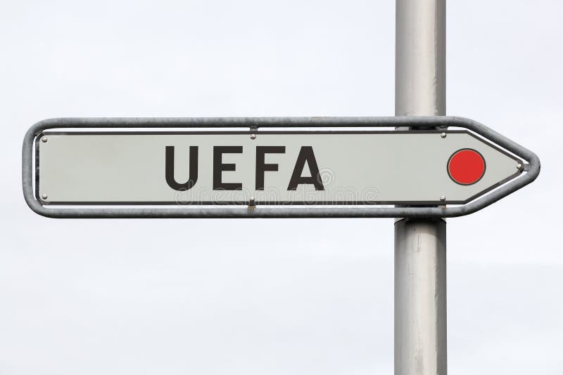 UEFA Sign editorial photography. Image of sport, soccer - 80373427