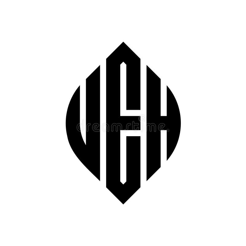 Ueh Circle Emblem Abstract Monogram Stock Illustrations – 3 Ueh Circle ...