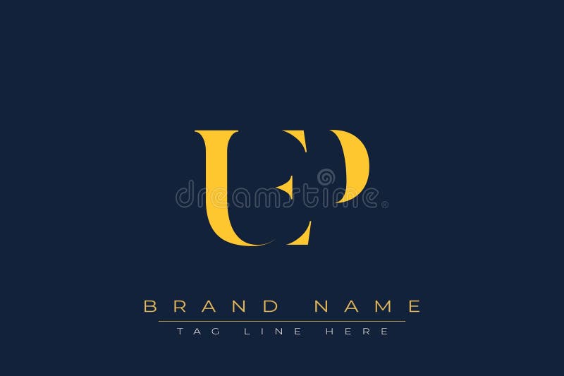 UEP Abstract Letter Logo Design Stock Vector - Illustration of elegant ...