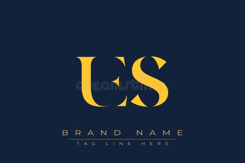 UES Abstract Letter Logo Design Stock Vector - Illustration of initial ...