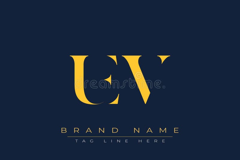 UEV Abstract Letter Logo Design Stock Vector - Illustration of design ...