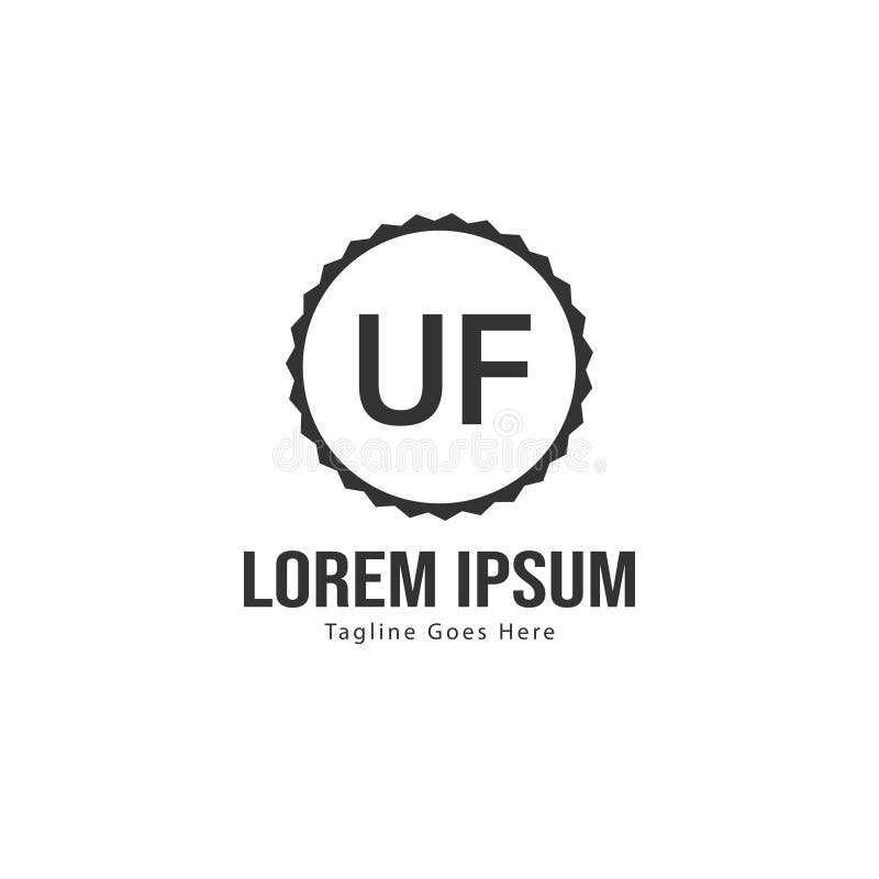 UF Letter Logo Design. Creative Modern UF Letters Icon Illustration ...