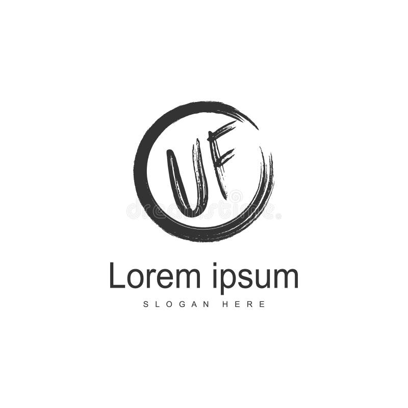 UF Letter Logo Design. Creative Modern UF Letters Icon Illustration ...