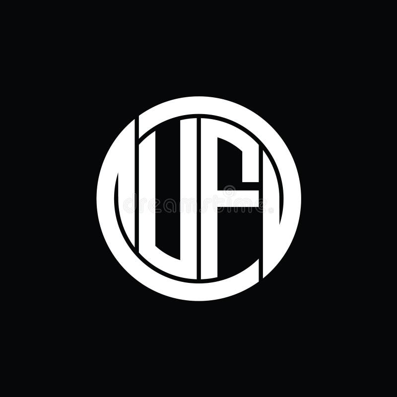 UF Logo Monogram Shield Inside Circle Shape Vector Images Design ...