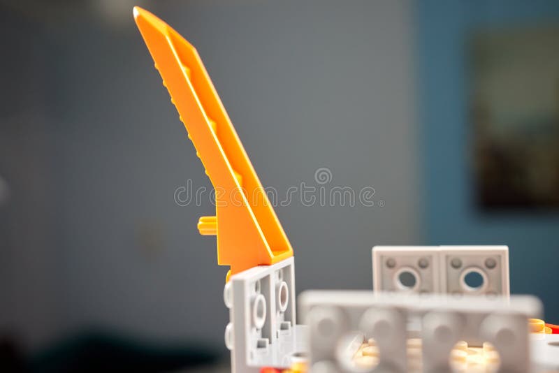 Ufa, Russia. 8 August 2021 Assembling a Rocket Constructor. Colored ...