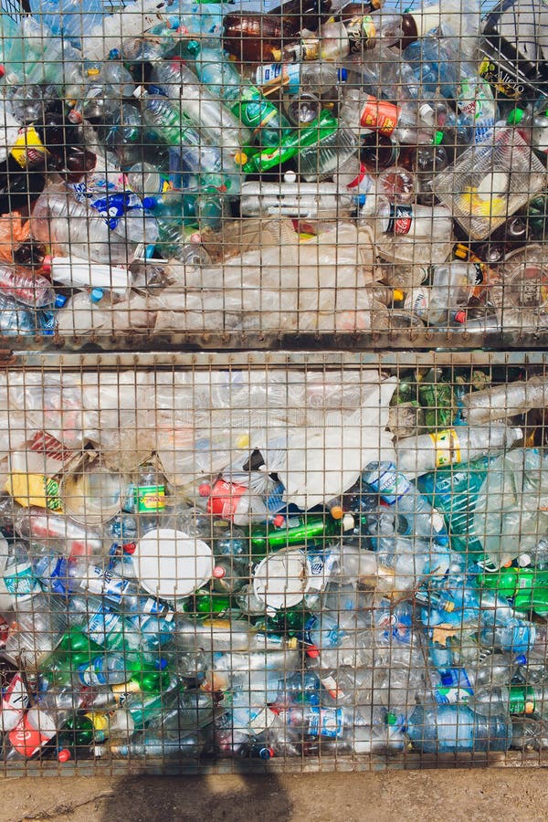 Ufa, Russia, 1 July, 2019: Large Stack of Old Plastic Bottles ...