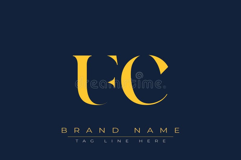 UFC Abstract Letter Logo Design Stock Vector - Illustration of brand ...