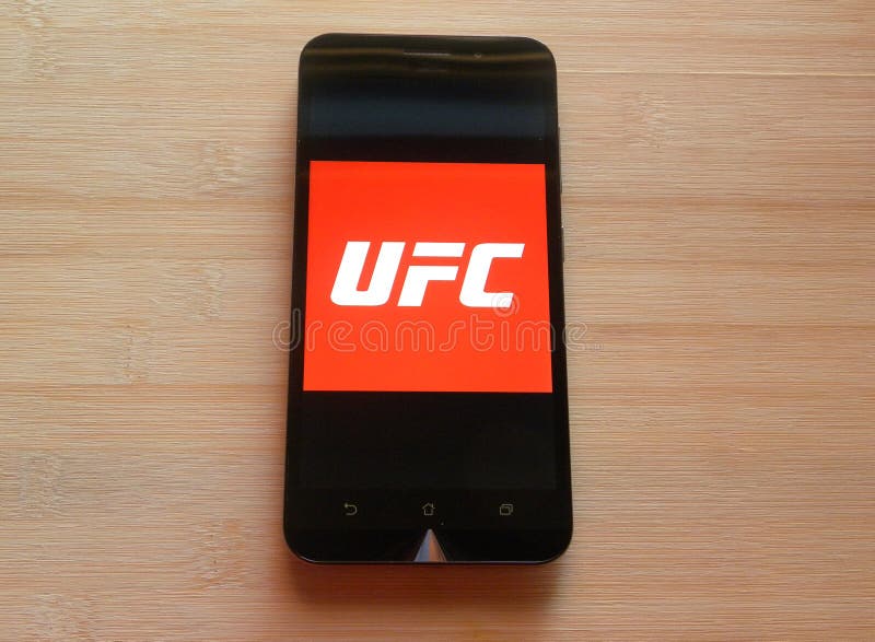 UFC app on smartphone editorial image. Image of internet - 150849920
