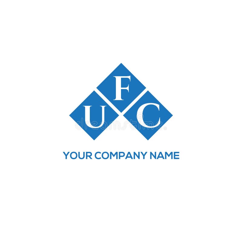 UFC Letter Logo Design on WHITE Background. UFC Creative Initials ...