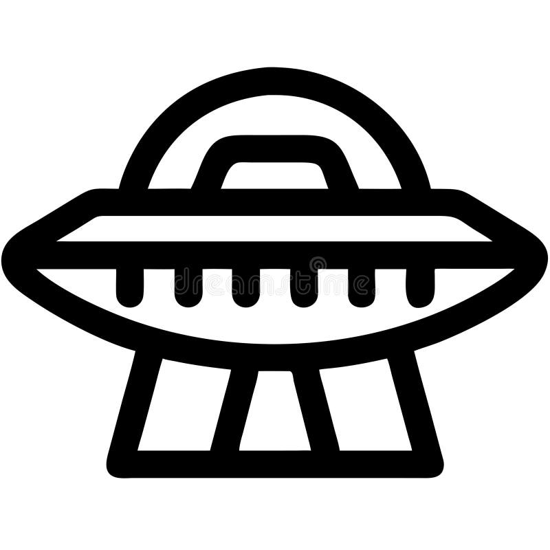 UFO Alien Spaceship Vector for Sci-Fi Illustrations and Designs Stock ...