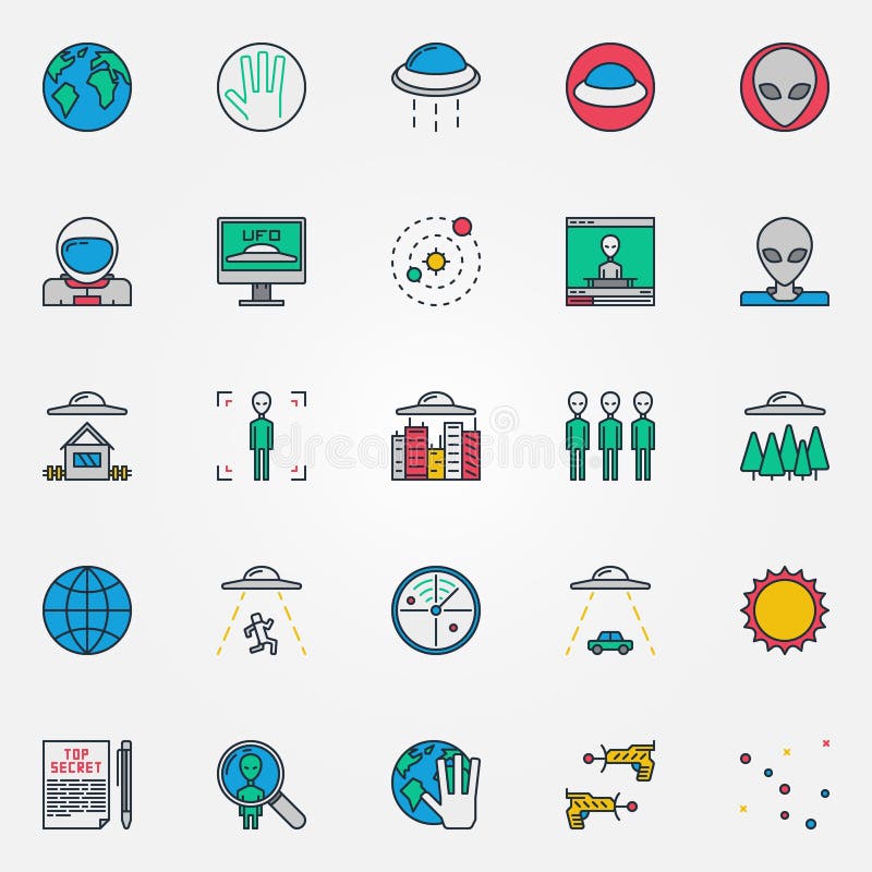 Aliens icons stock vector. Illustration of space, blue - 31763703 Aliens icons stock vector. Illustration of space, blue - 31763703