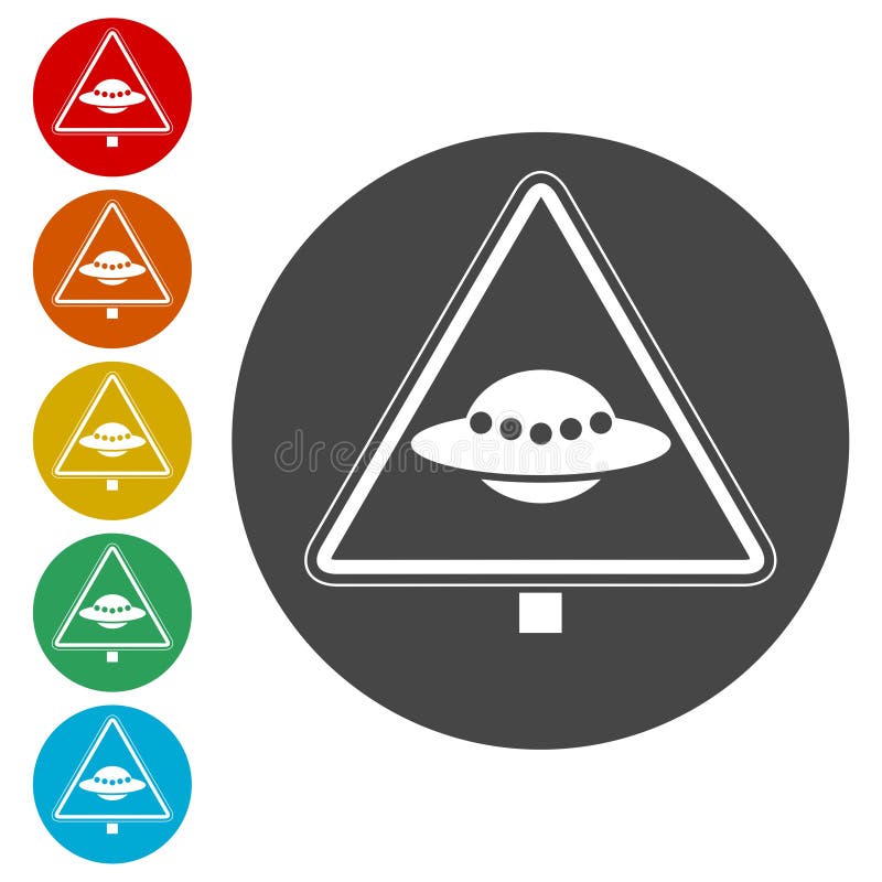 Ufo danger sign stock vector. Illustration of poster - 108735535