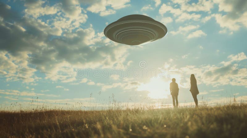UFO Hunters Leveraging Sky360 Technology Stock Illustration ...