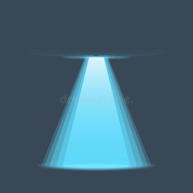 UFO Light Vector. Alien Sky Beams Stock Vector - Illustration of ...