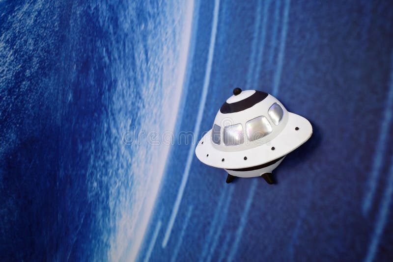 UFO model in space stock image. Image of health, japan - 255324939