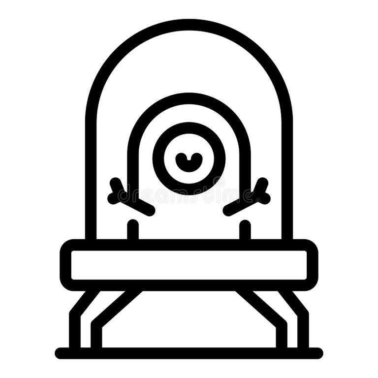 Ufo Monster Ship Icon Outline Vector. Space Alien Stock Illustration ...