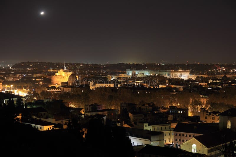 Ufo night in Rome stock photo. Image of flying, rome - 47253412
