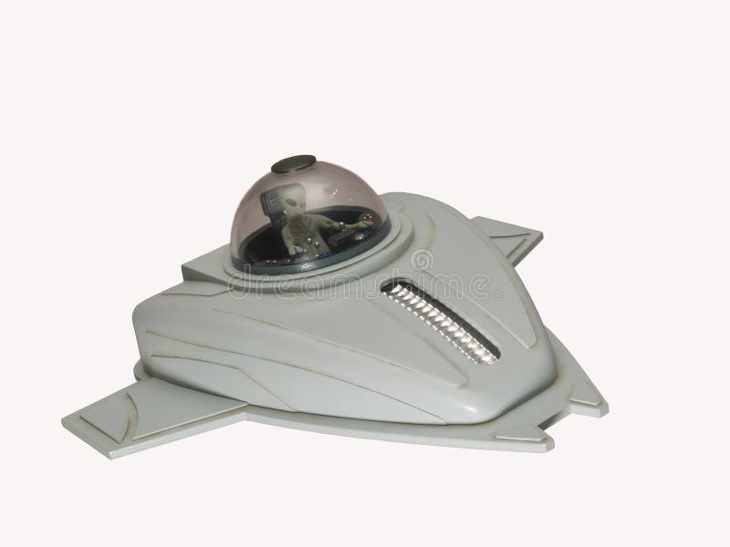 UFO scout stock image. Image of grey, space, trek, miniature - 10284389