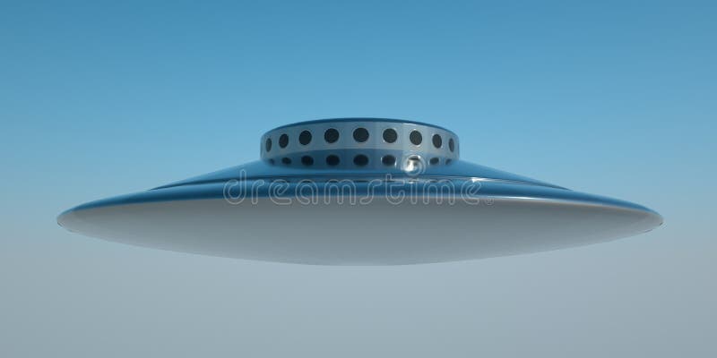 UFO Scout Ship stock illustration. Illustration of alien - 21783808